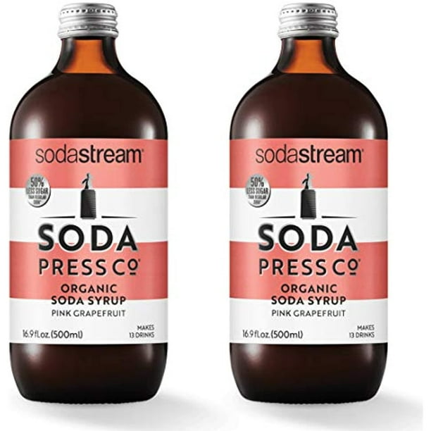 Sodastream Soda Press Organic Pink Flavor Mix For, Grapefruit, 16.9 Fl ...