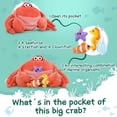 MaoGoLan 39" Crab Stuffed Animal 1 Seahorse, Starfish, Clownfish Plush ...