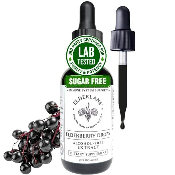 Gotas de saúco Elderlane Immune Support, 60 porciones, 60 ml | Walmart en línea