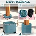 12 Pack Furniture Risers, Adjustable Bed Risers Heavy Duty Stackable ...