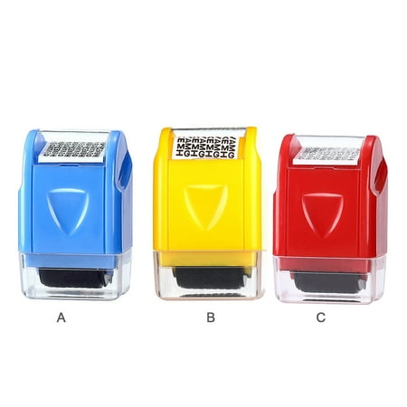 Roller Stamp ID Protection Confidential Guard Roller Stamp Information ...