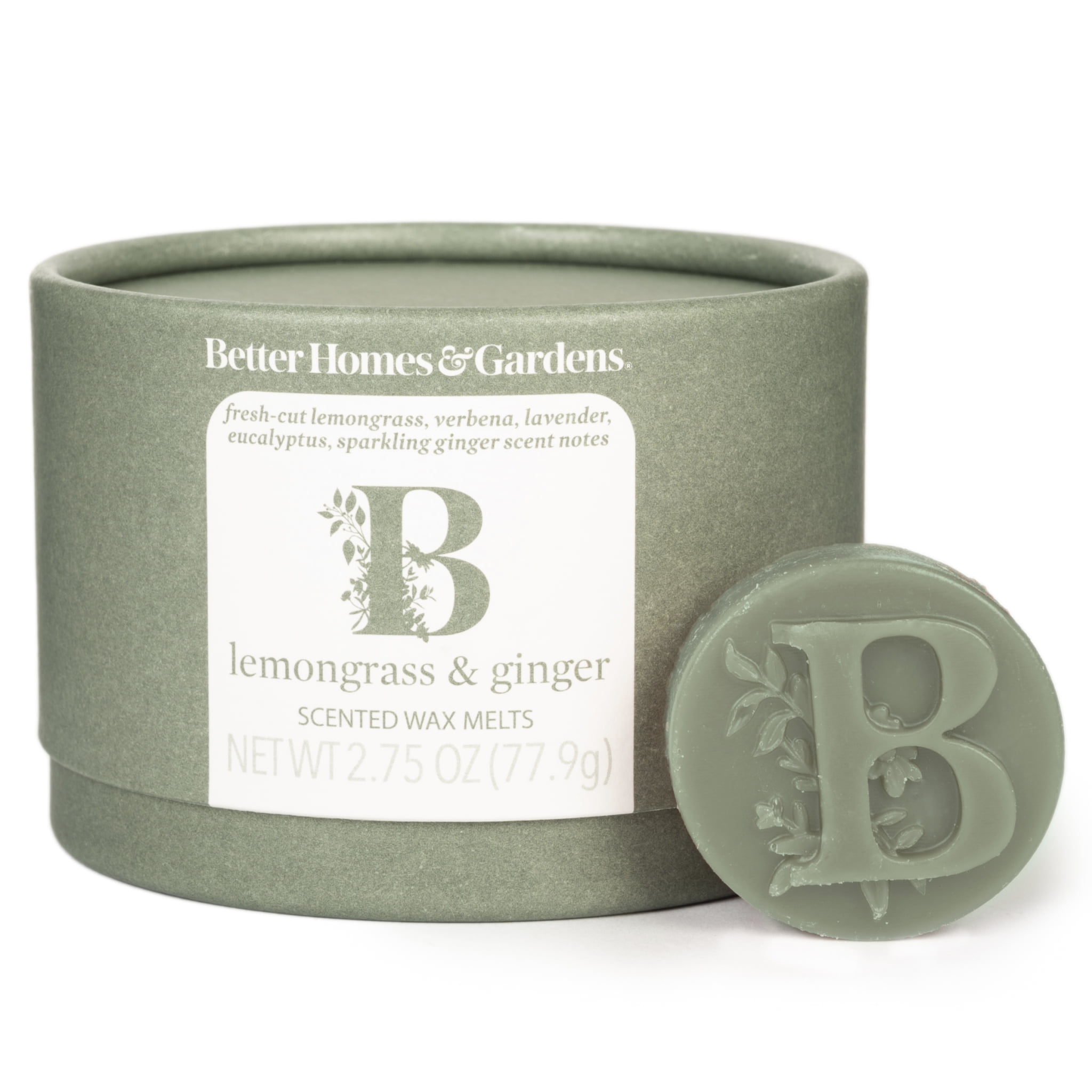 Lemongrass & Ginger Essential Oil Infused Wax Melts, Better Homes ...