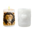 Animal Embossed Cylindrical Silicone Mold Holiday Candle Silicone Mould ...