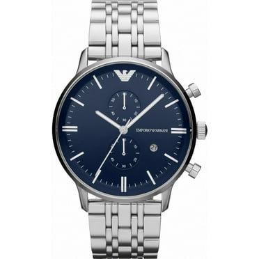 Emporio Armani Black Stainless Steel Chronograph Men's Watch, AR2485 ...