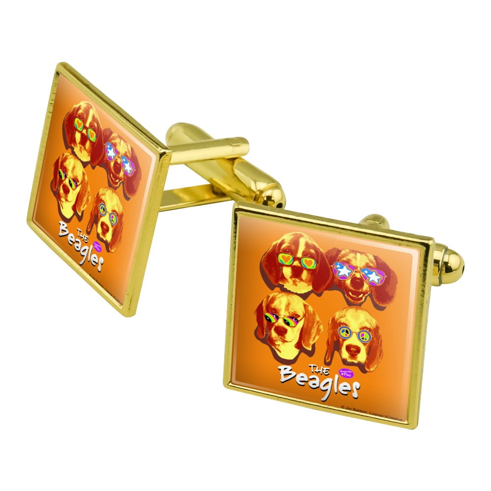 The Beagles Dog Band Sunglasses Vintage Retro Square Cufflink Set ...