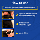 AquaPro PVC & Vinyl Repair Kit for Inflatable Kayaks, Rafts, Boats ...