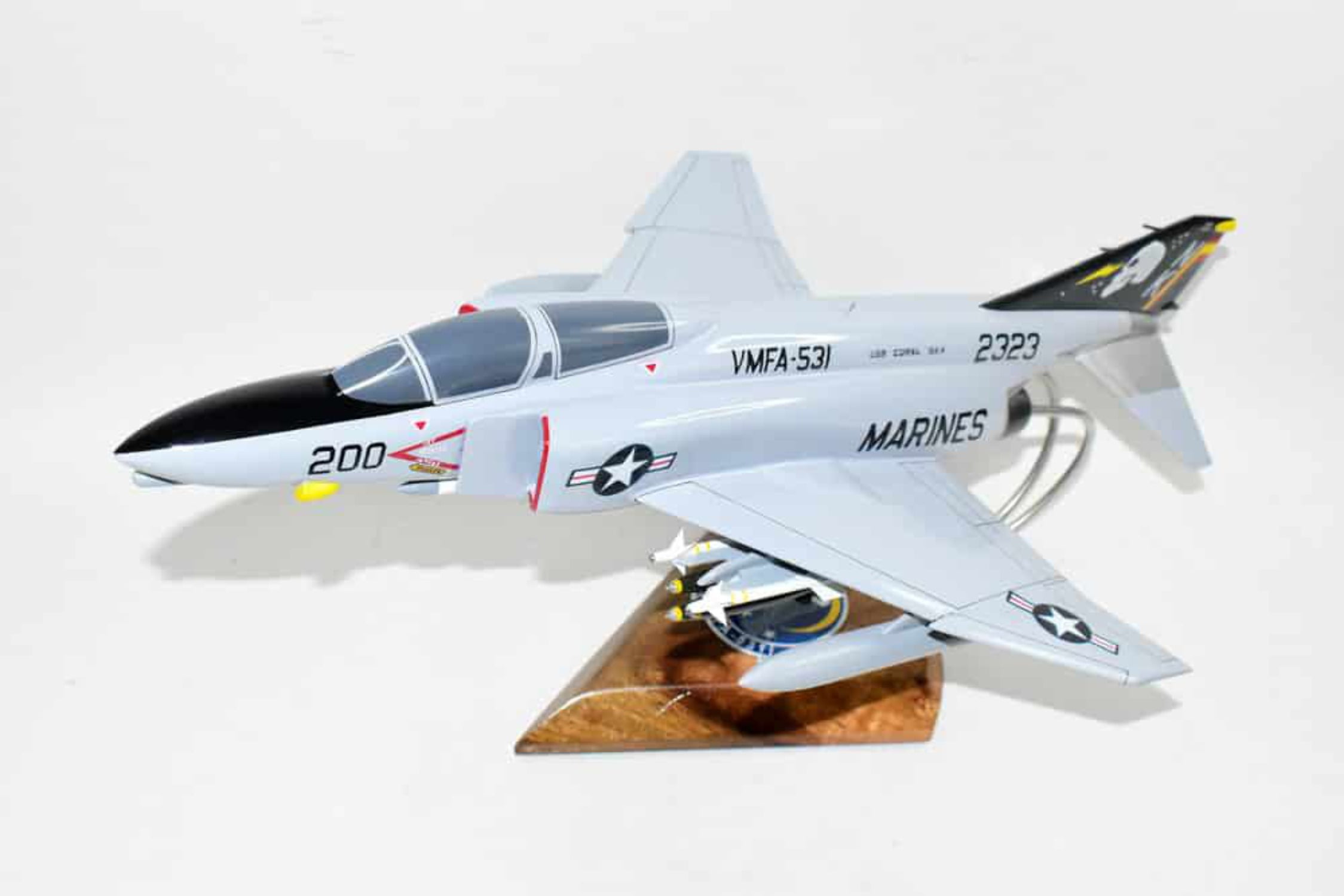 VMFA-531 GREY GHOSTS (1979) F-4N Model, 1/42 (18) Scale, Mahogany ...