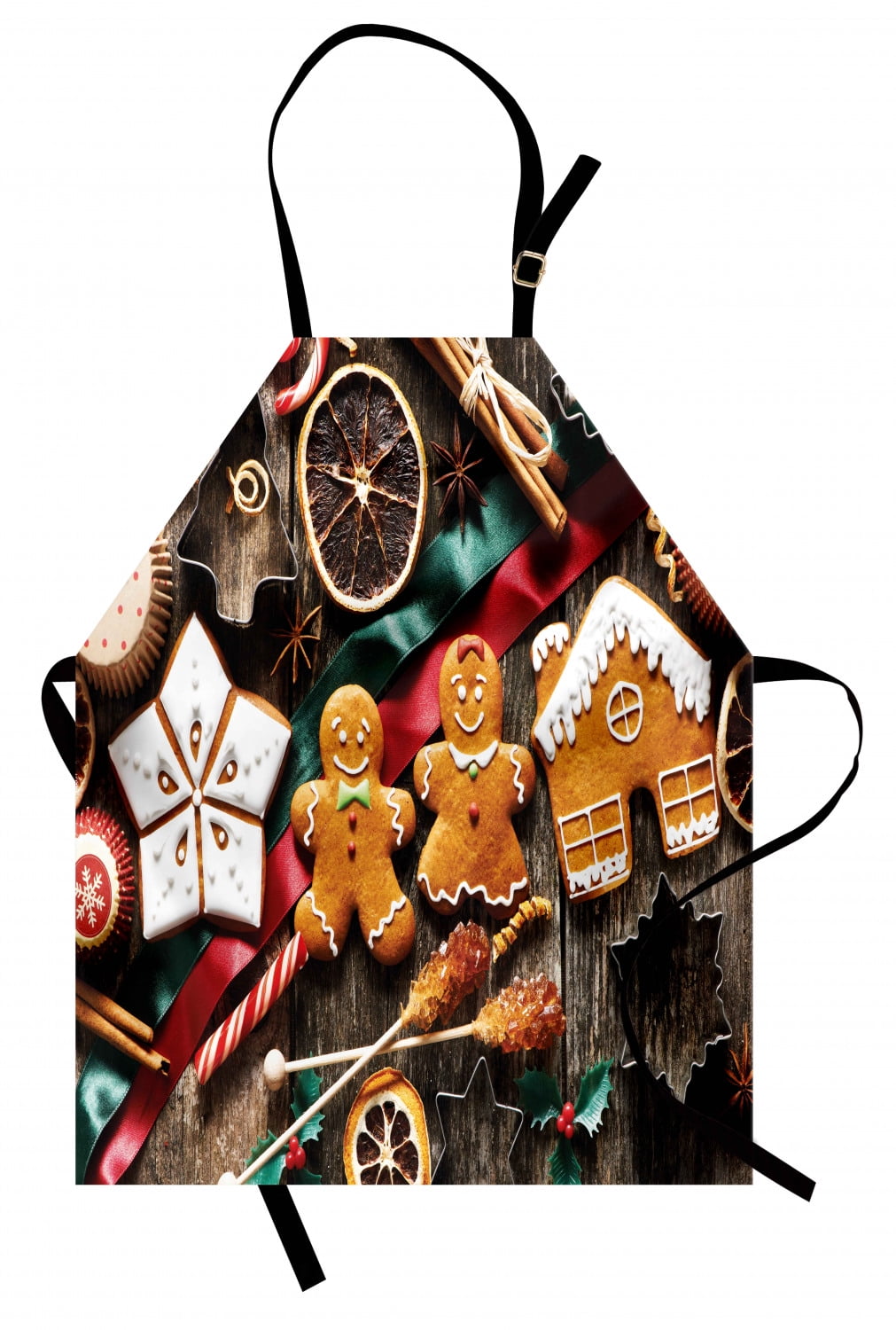 Gingerbread Man Apron Delicious Homemade Cookies Dried Fruits and ...