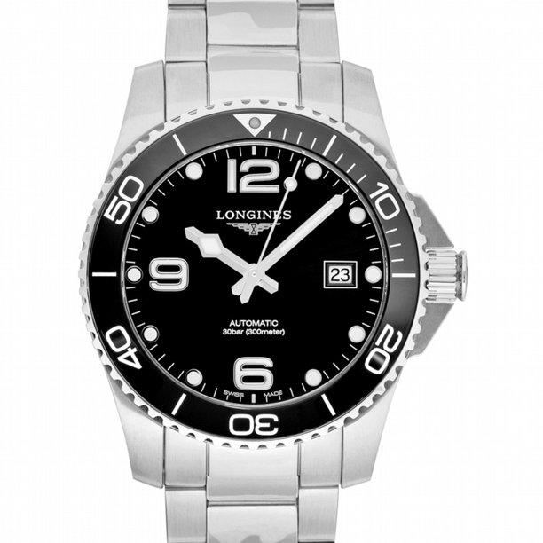 Longines Hydroconquest Automatic Black Dial Men's Watch L37814566 ...