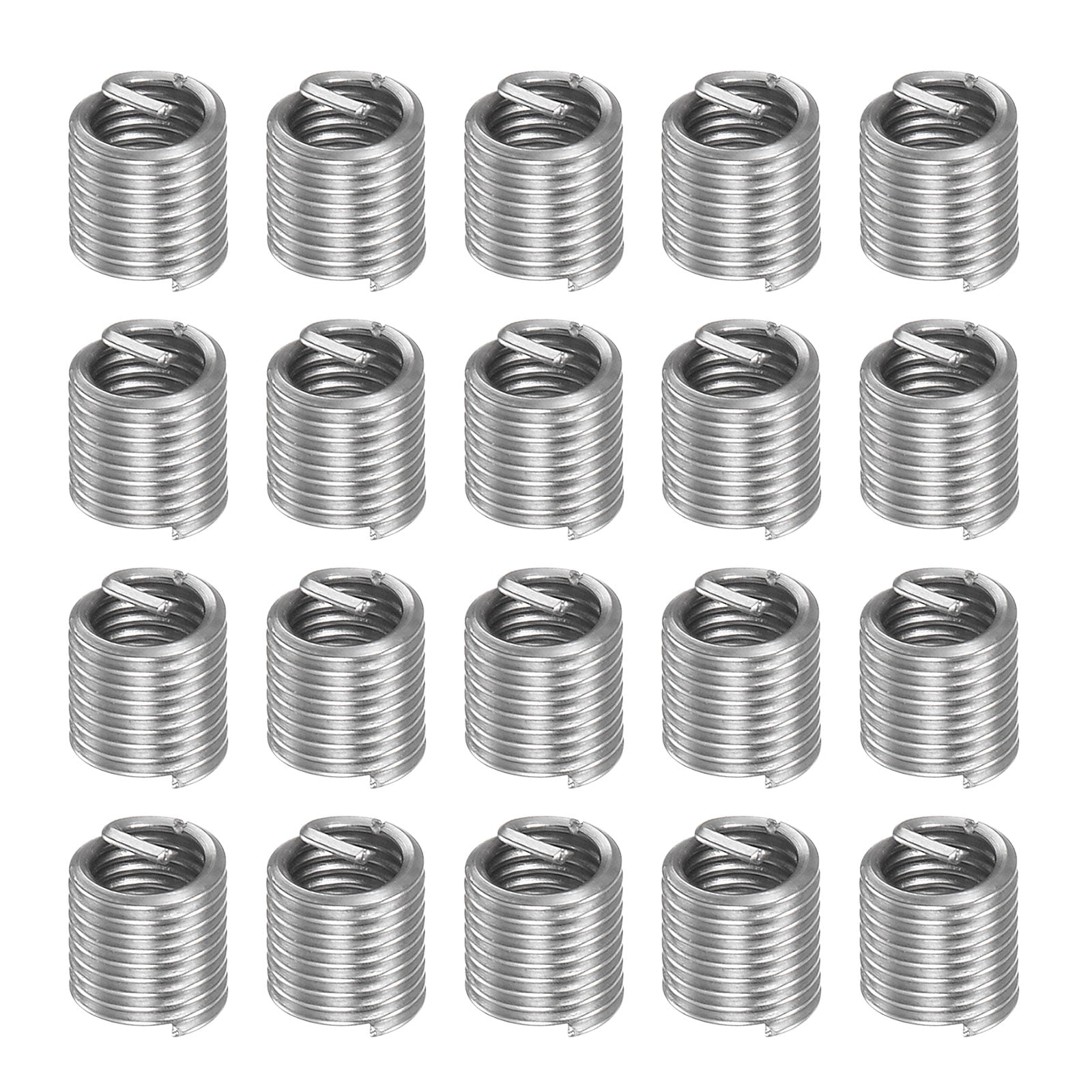 Uxcell M3 x 0.5 2D 6mm 304 Stainless Steel Wire Thread Insert Threaded ...
