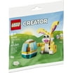 LEGO Fun Play Easter Bunnies Basket Building Toy Kit 40523, Includes ...