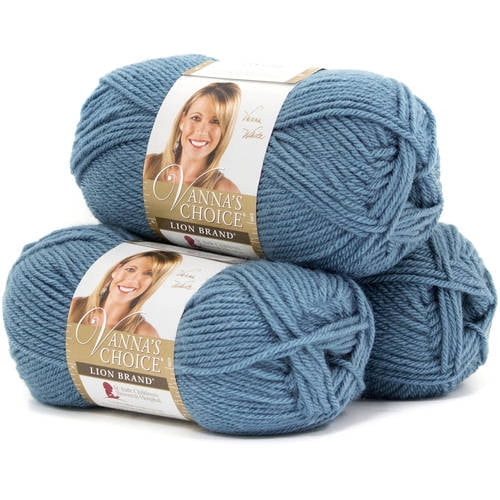 Lion Brand Yarn Vanna's Choice Dusty Blue Basic Medium Acrylic Blue ...
