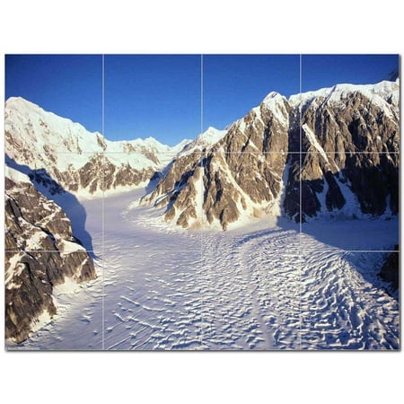 Mountain Scene Ceramic Tile Mural Kitchen Backsplash Bathroom Shower ...