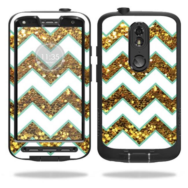 MightySkins LIFMODTUB2-Glitter Chevron Skin for Lifeproof Motorola ...