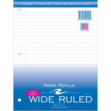 Norcom Filler Paper, Wide Ruled, 150 Pages, 8" x 10.5", 78150 - Walmart.com