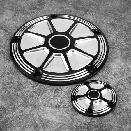 TOPINCN 2Pcs CNC Aluminum Motorcycle Derby Cover Timing Timer Cover for ...