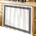 Black Geometric Cabinet Curtains 35''x35'', Modern Abstract Art Key ...