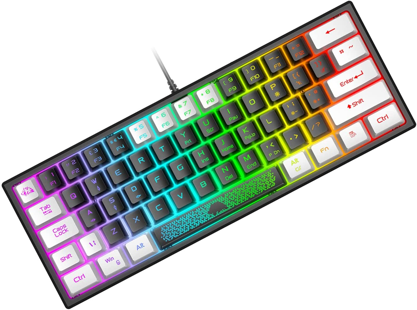 ZIYOU LANG K61 60% Percent Gaming Keyboard Compact RGB Chroma Backlit STK61-Wired Mechanical ...