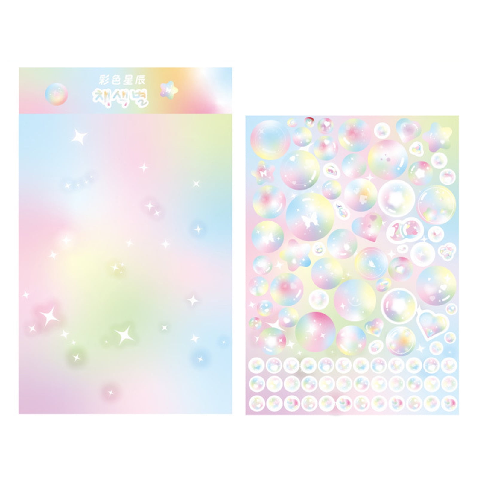 Waterproof Translucent Sticker Set- 2 Sheets, Self-adhesive ...