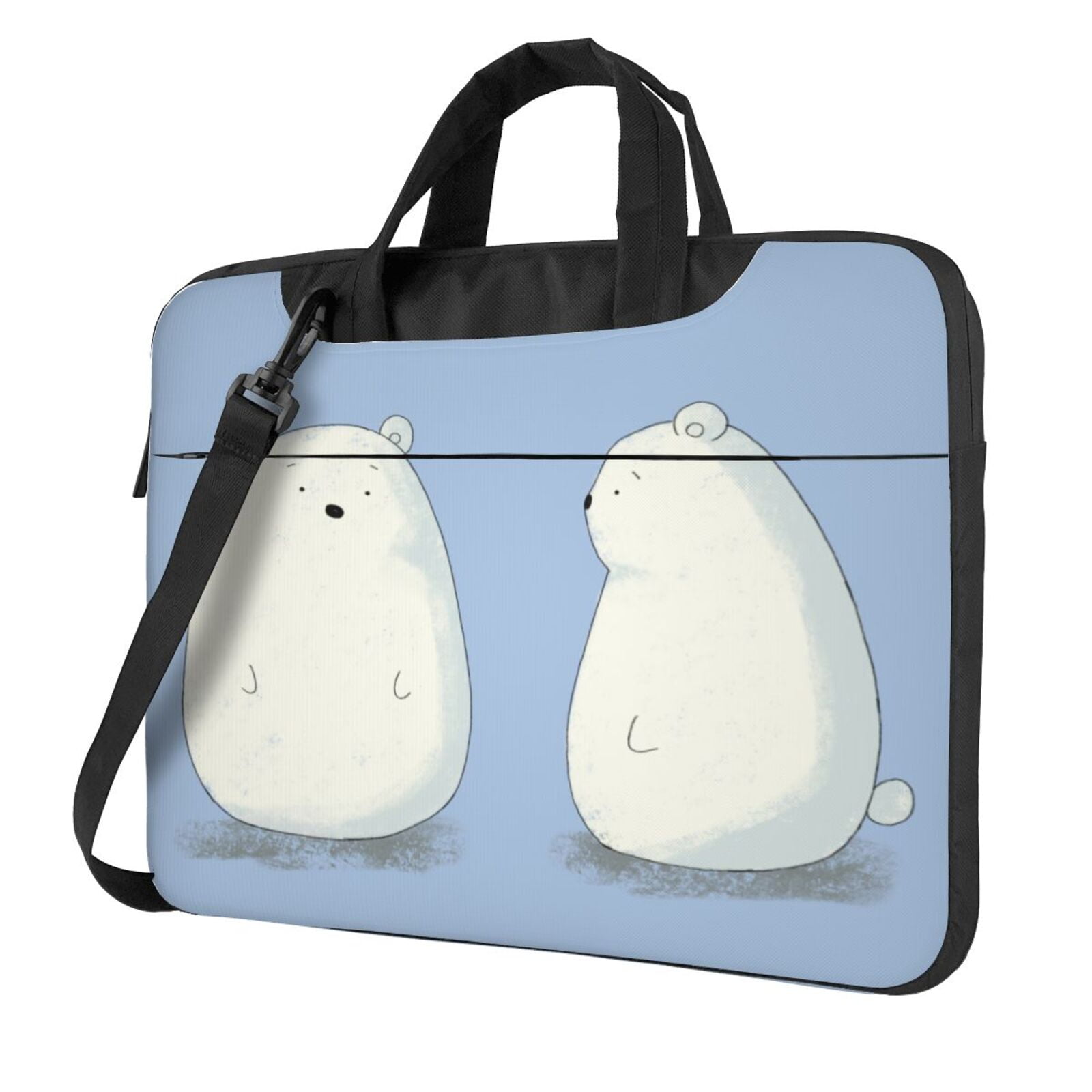 Cartoon Cute White Bear Laptop Bag, 15.6 inch Laptop or Tablet ...