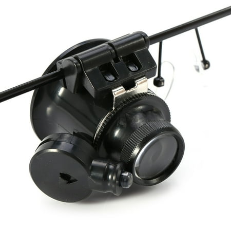 Single Eyeglass Magnifier, LED Light Durable Watch Repair Magnifier ...
