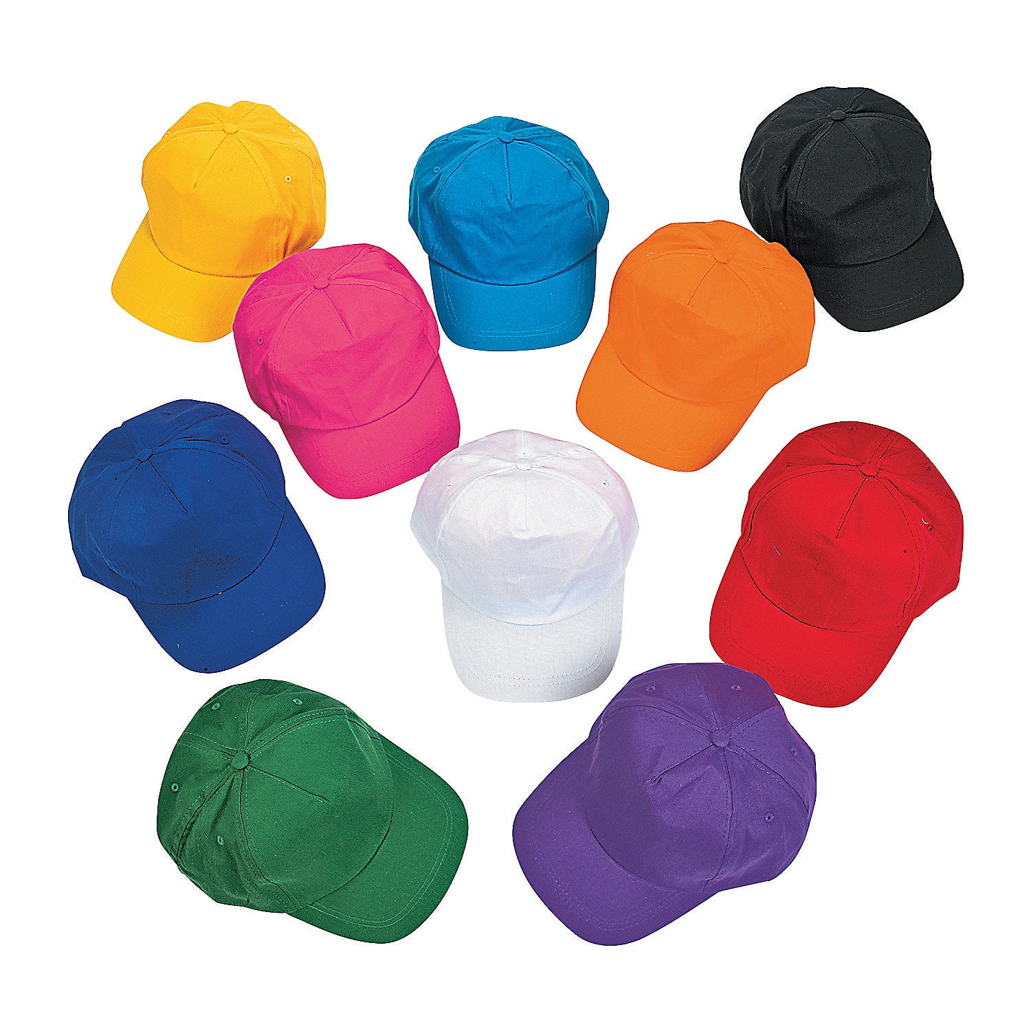 50Pc Bright Baseball Cap Assortment - Apparel Accessories - 50 Pieces ...