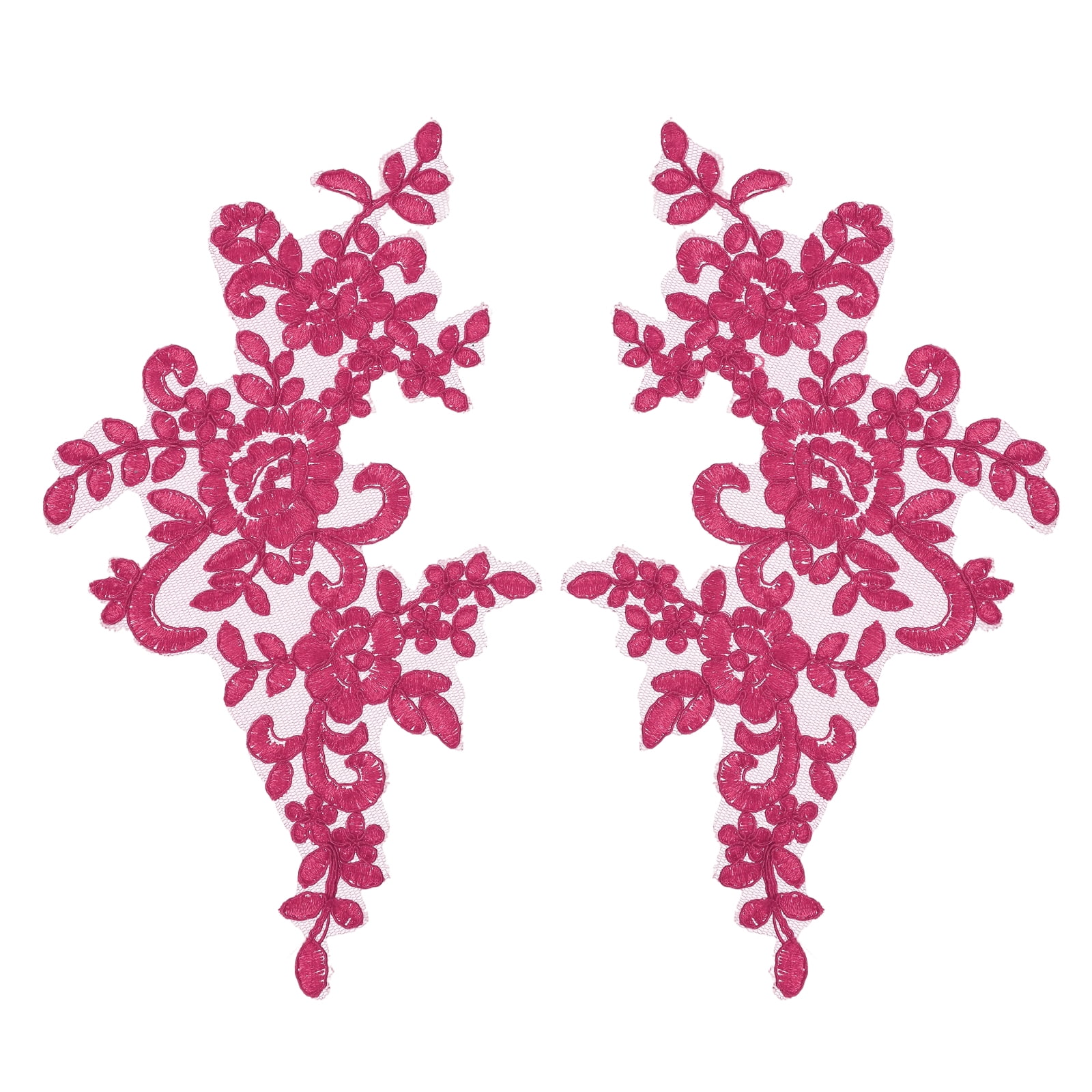 Click here for Uxcell 2 Pack Rose Red Flower Lace Appliques  10 X... prices