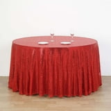 Efavormart 132" Wholesale Premium Table Cover Sparkly SEQUIN Round Tablecloth For Wedding ...