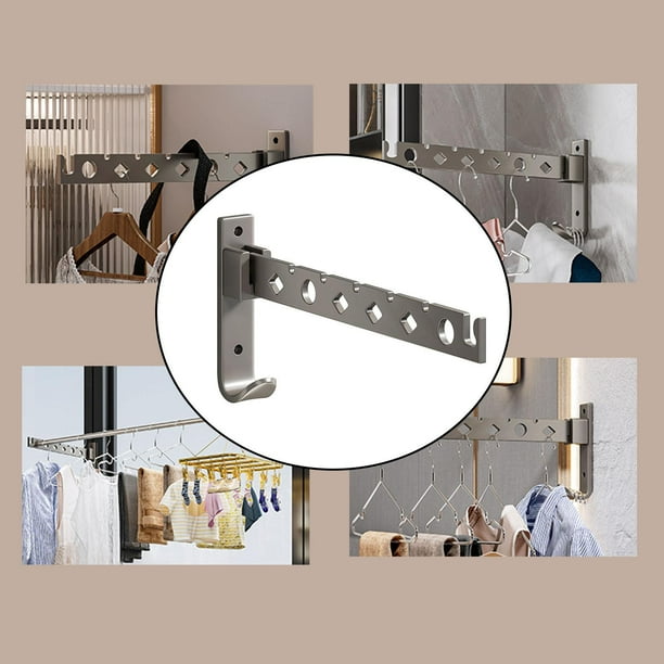 Percha plegable,Perchero plegable montado en la pared,Organizador de ...