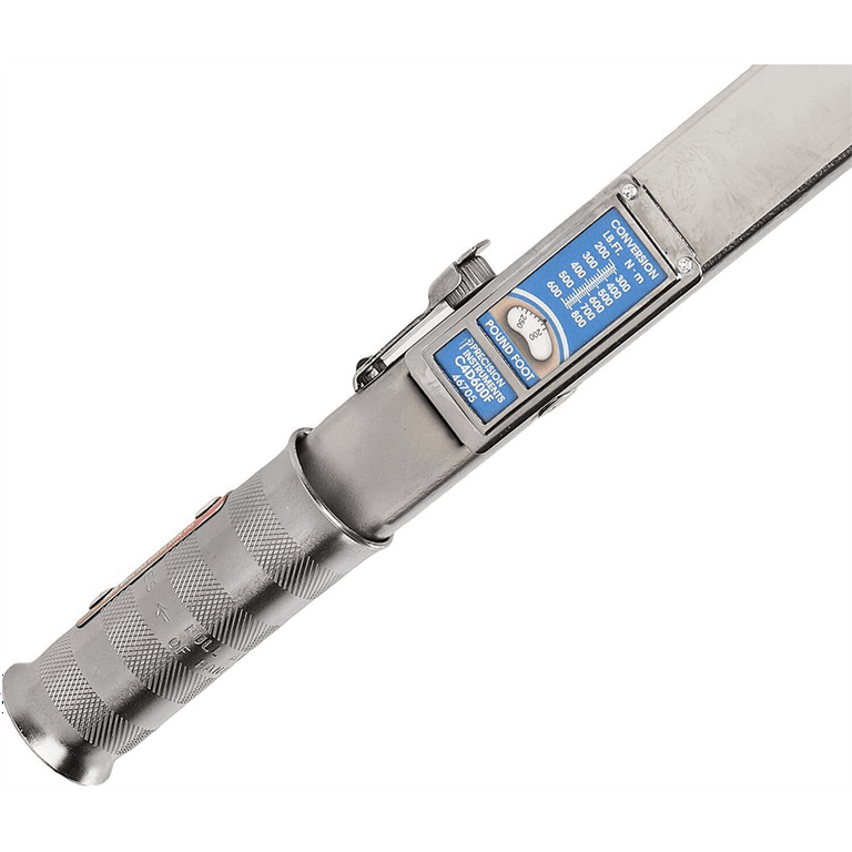 Precision Instruments C4D600F 3 4 Dr. split Beam Torque Wrench W Detachable Head 200 600 Ft lbs