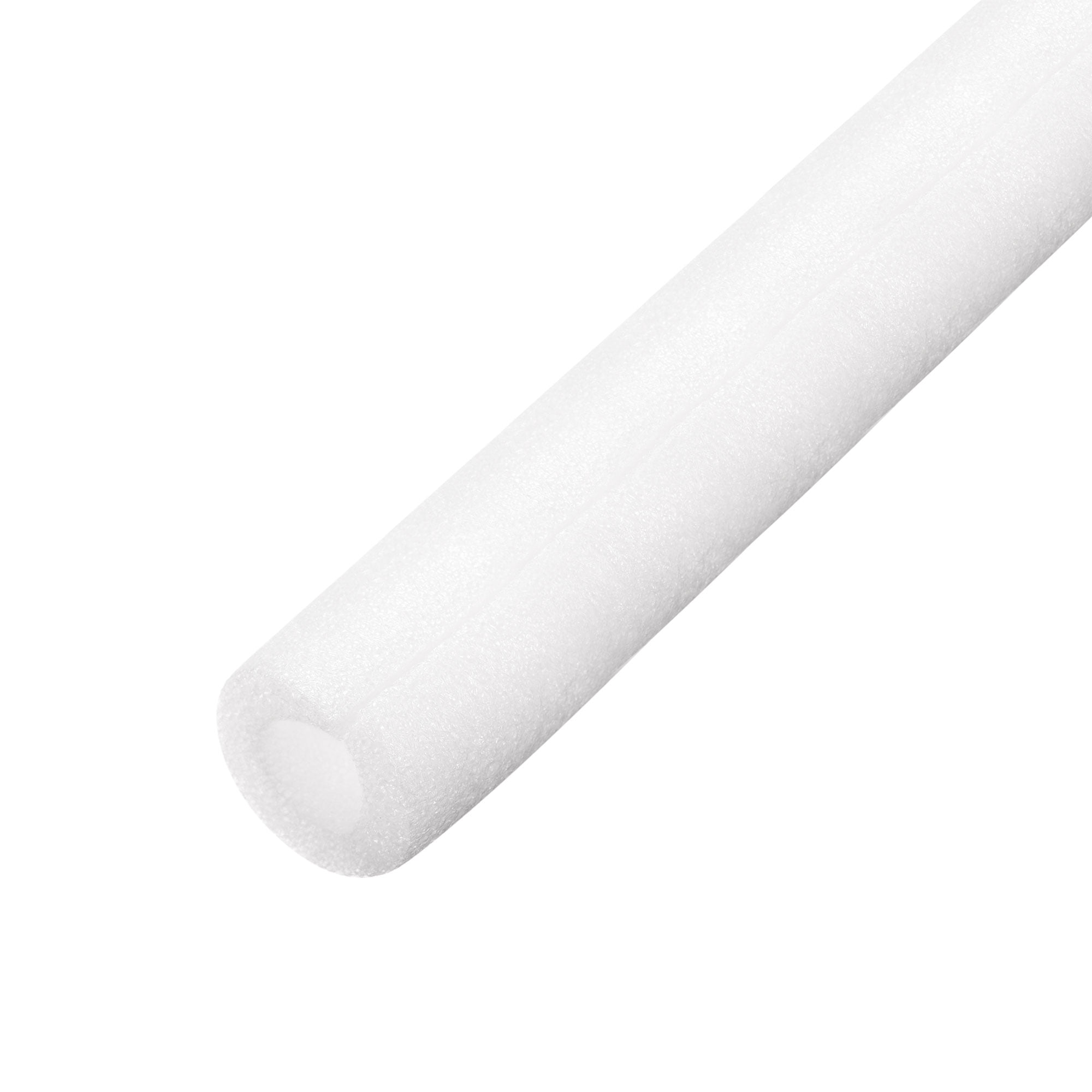 Uxcell Foam Tube 3.28 ft Length 0.98in ID 1.97in OD Hollow Polyethylene ...