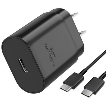 SAMSUNG 25W USB-C Super Fast Charging Wall Charger - Black (US Version ...