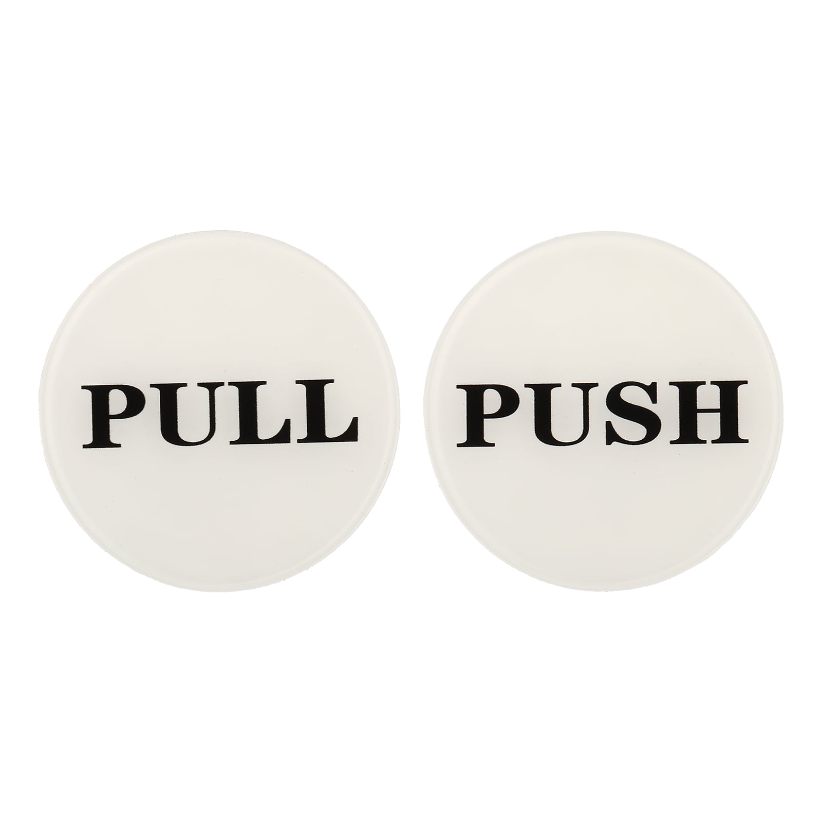 Uxcell 2.8" Push Pull Door Sign, 1 Pairs Acrylic Self-Adhesive Back ...