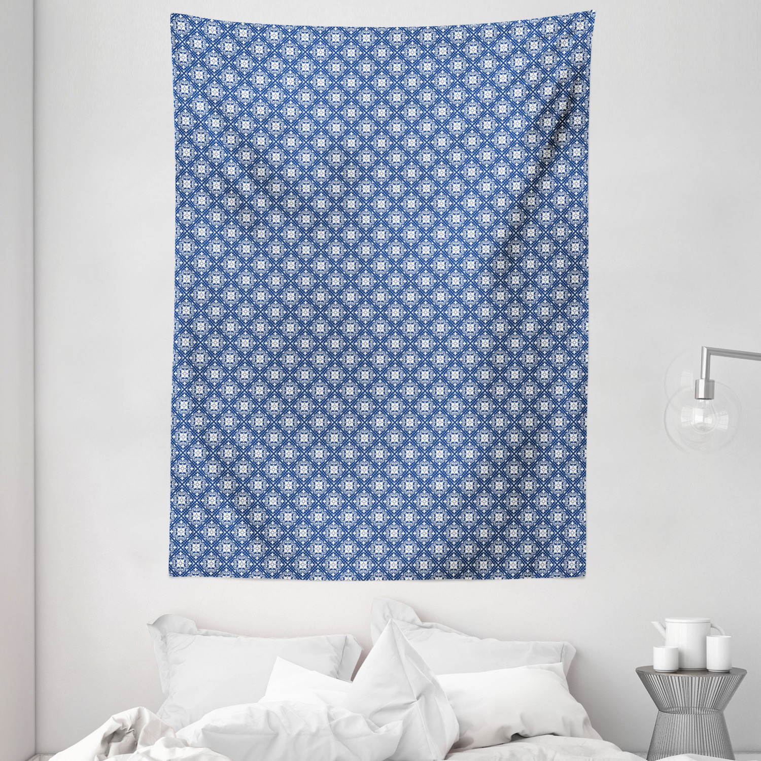 Oriental Tapestry, Traditional Talavera Pattern on a Plain Background ...