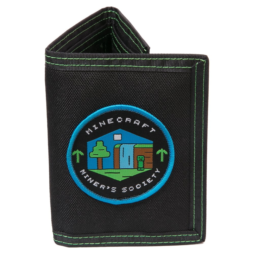 Minecraft Miner's Society Tri-Fold Wallet - Walmart.com