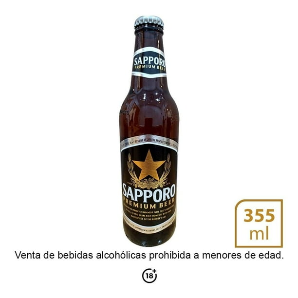 Cerveza Sapporo premium beer 355 ml | Walmart en línea