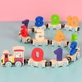 Bwiyojiz Home Decor Wooden Magnetic Small Train for Preschool, 12 ...