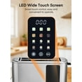 Free Shipping! FOHERE 4 Slice Touchscreen Toaster with Wide Slots, 6 ...