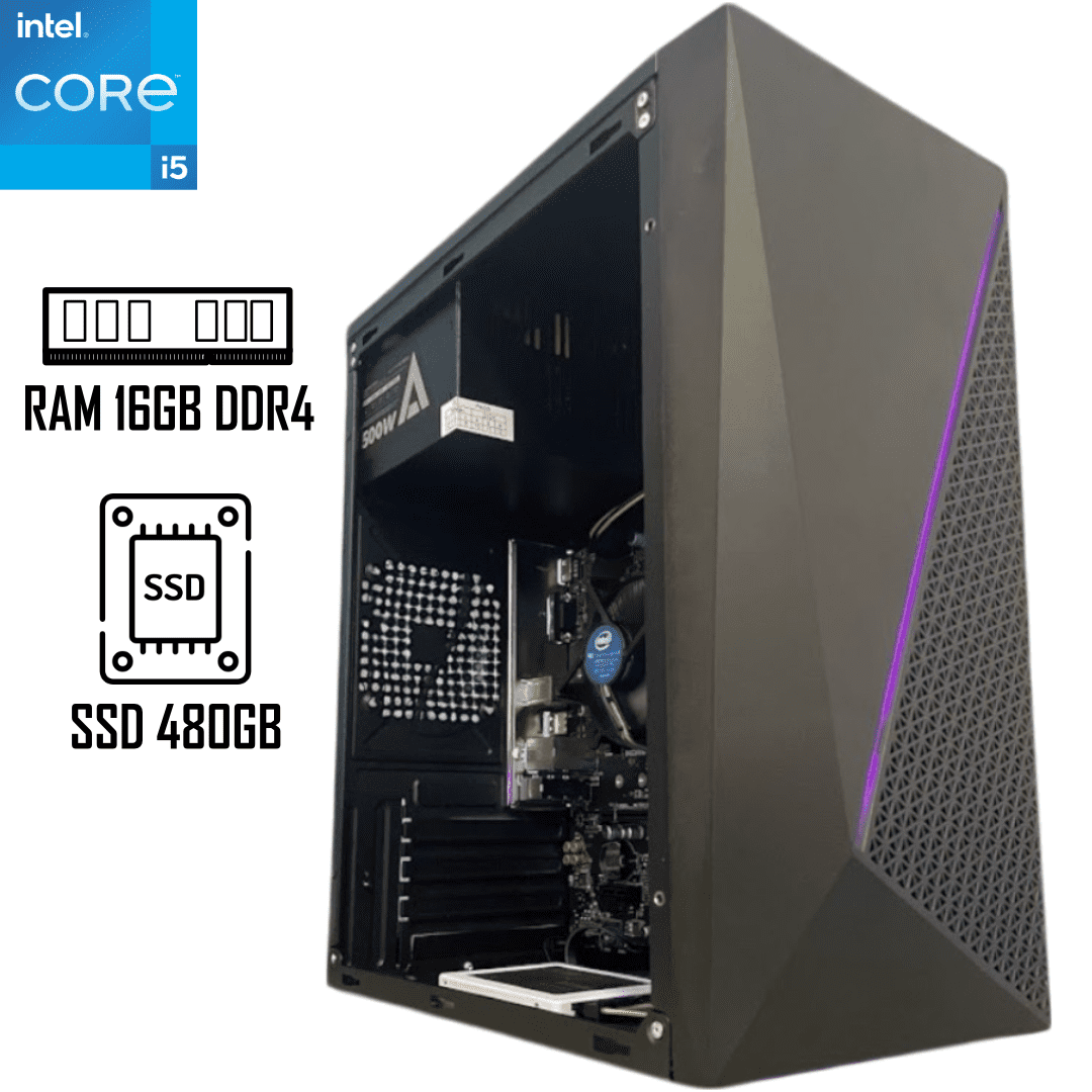 PC gamer armada CPU i5 10400 Intel 16GB RAM SSD 240GB 500W 80+ | Bodega ...
