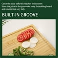 20"x15" Large Bamboo Cutting Board for Kitchen, Cheese Charcuterie ...