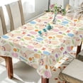 60x120in Square Printed Tablecloth Easy-Care Decorative Table Cloth for ...
