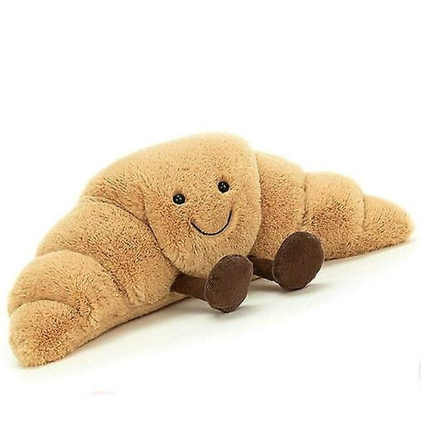 Cute Pretzel Crossant Toast Bread Food Plush Toy Stuffed Cartoon Boba ...