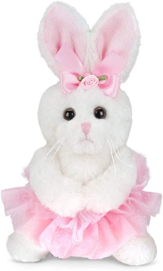 Bearington Lil' Twirls Small Plush Stuffed Bunny Rabbit Ballerina ...