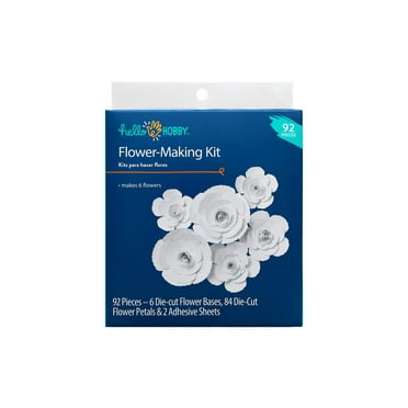 Hello Hobby Aqua Blue Paper Flower Craft Kit, 90 Pieces - Walmart.com