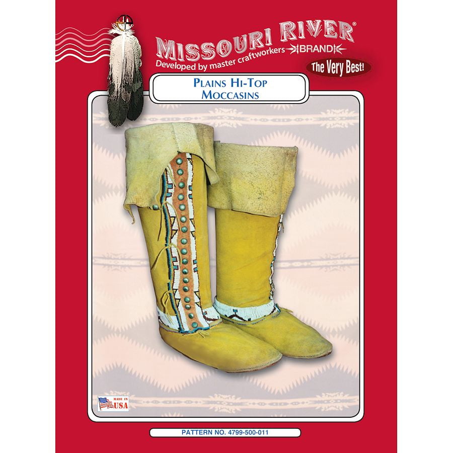 Click here for Missouri River Plains Style Hi-Top Moccasins Patte... prices