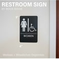 Women's Handicap Restroom Sign, ADA-Compliant Bathroom Door Sign for ...