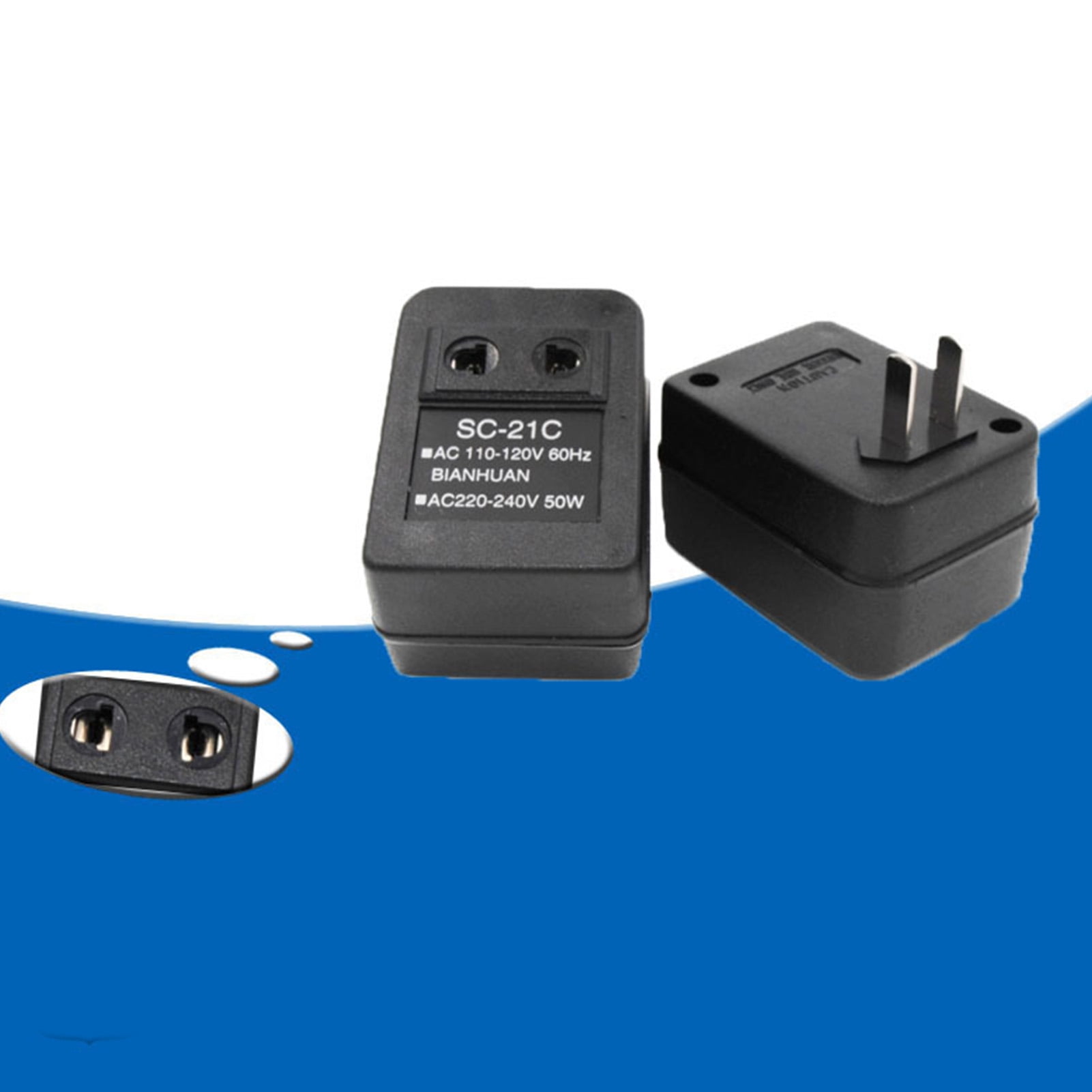 Adaptador de voltaje Bling Bling Convertidor elevador de potencia 110 V a 220 V 5 W | Walmart en ...