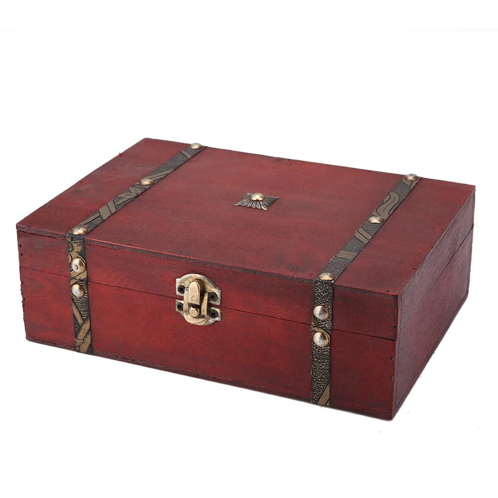 Click here for Qiilu Vintage Wooden Jewelry Storage Box Retro Ant... prices