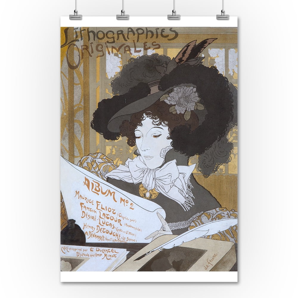 Lithographies Originales - Album No2 Vintage Poster (artist: De Feure ...
