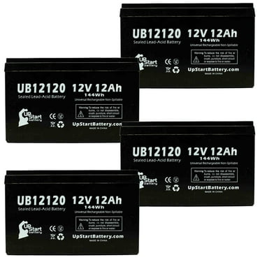 4x Pack - Neuton Mowers CE5 Battery Replacement - UB12100-S Universal ...